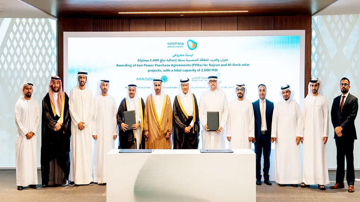 Masdar wins 2 GW solar projects in Najran and Jizan, Saudi Arabia