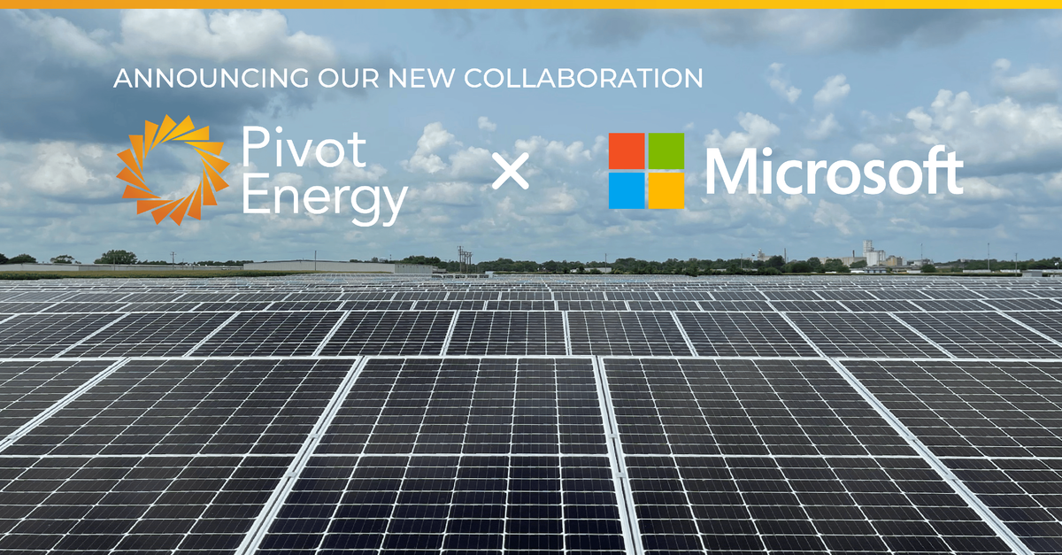Pivot Energy secures Microsoft's first distributed generation deal