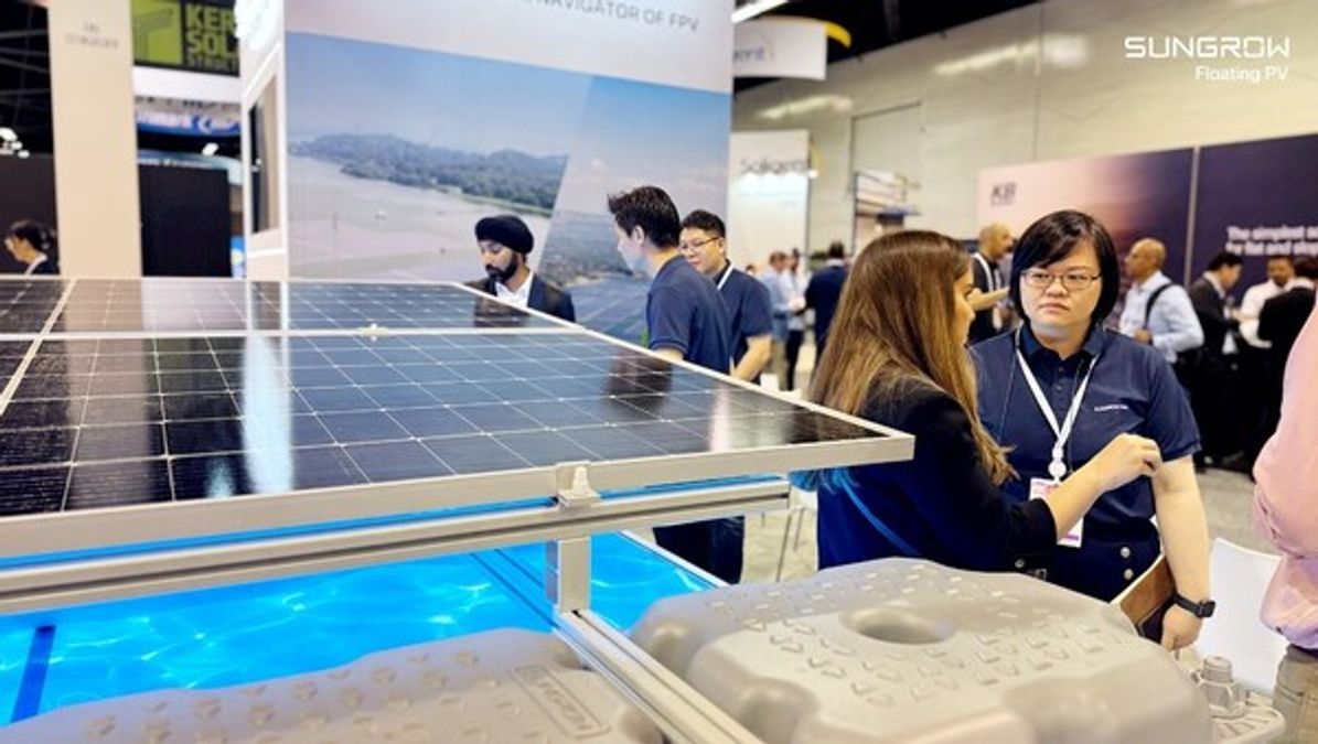 Sungrow FPV exhibits floating solar solutions at RE+ 2024