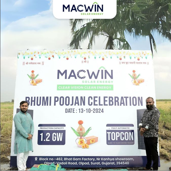 Macwin Solar plans 1.2 GW Production with New Facility