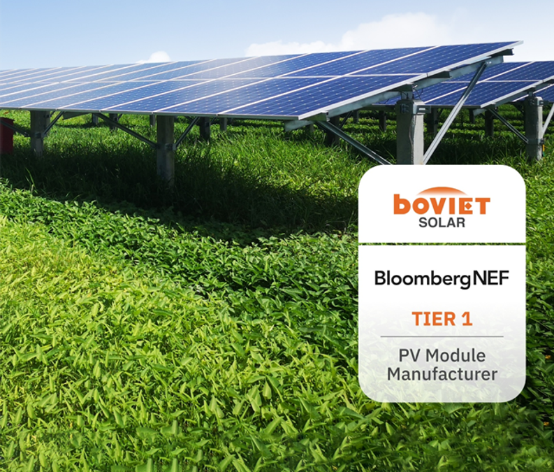 Boviet Solar earns BloombergNEF Tier 1 status for Q4 2024
