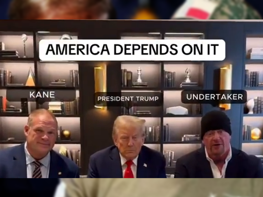 The Undertaker joins Donald Trump and Kane against Kamala Harris and ...