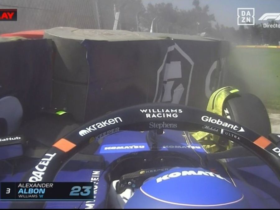 WATCH: Robert Schwartzman's shocking blame on Bearman for Alex Albon crash at the Mexican FP1