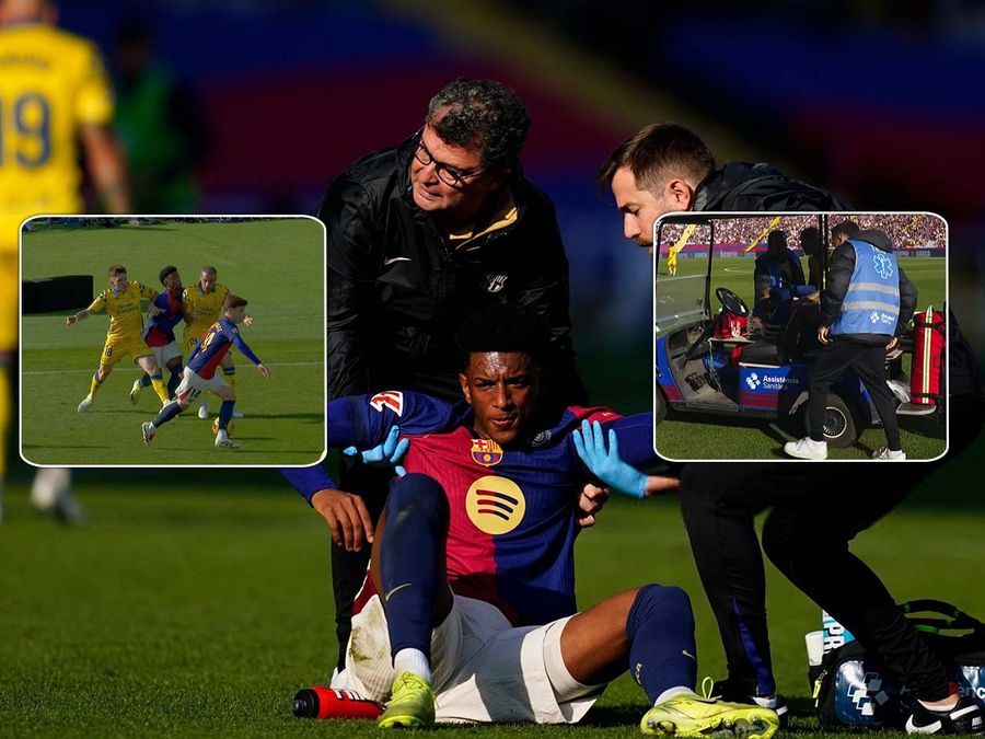 Alejandro Balde suffers horrific injury as he gets substituted early on ...