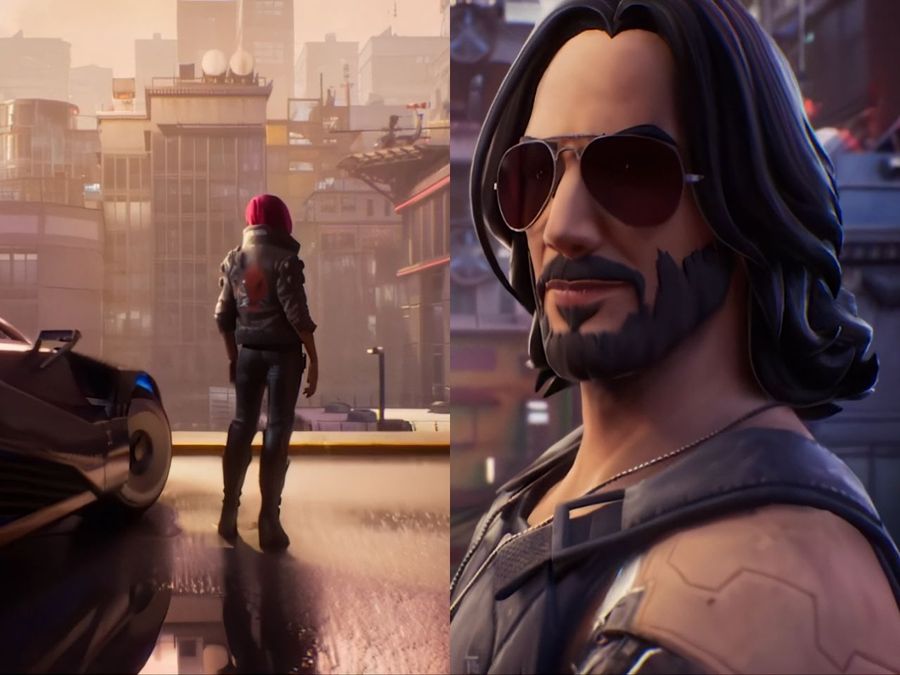 Keanu Reeves is back in Fortnite with Cyberpunk 2077 collab