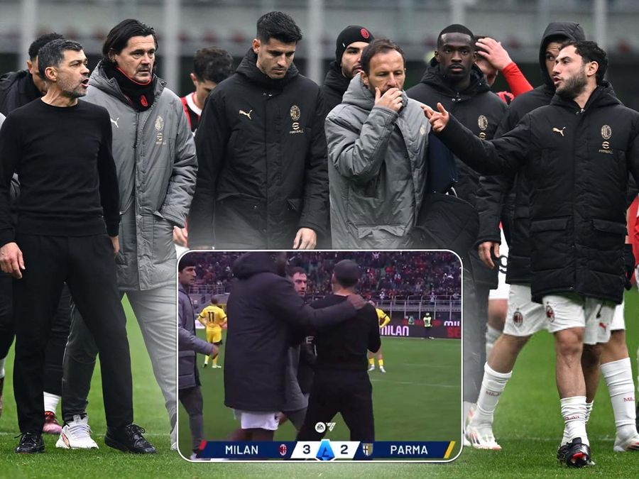 AC Milan's captain Davide Calabria and manager Sergio Conceicao's heated confrontation leaves ...