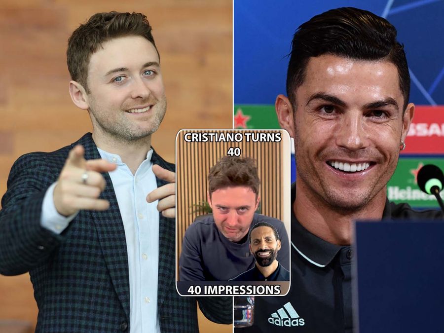 Watch: Famous impressionist Conor Moore wishes Cristiano Ronaldo on his ...