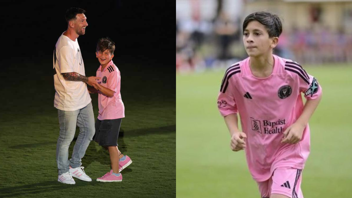 Lionel Messi's eldest son Thiago records 12 goals in a single game for ...