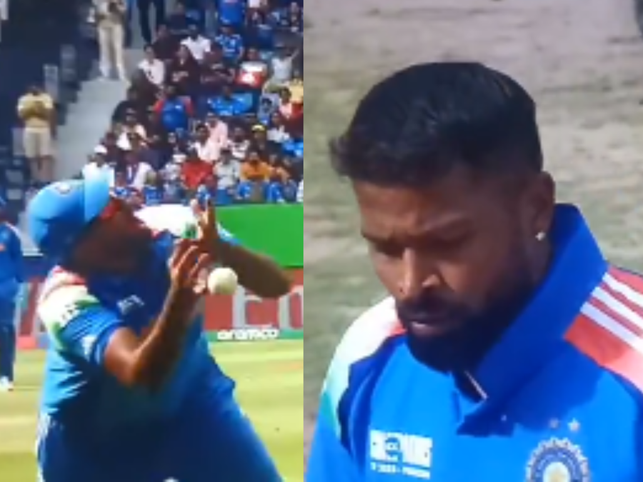 WATCH: Hardik Pandya reacts in anger after Harshit Rana dropped ...