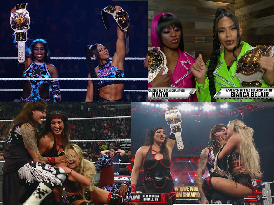 Fans on Bianca and Naomi vs Raquel and Liv match