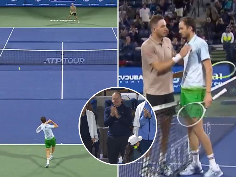 WATCH: Daniil Medvedev powers past Jan-Lennard Struff in hard-fought first round of Dubai Duty ...