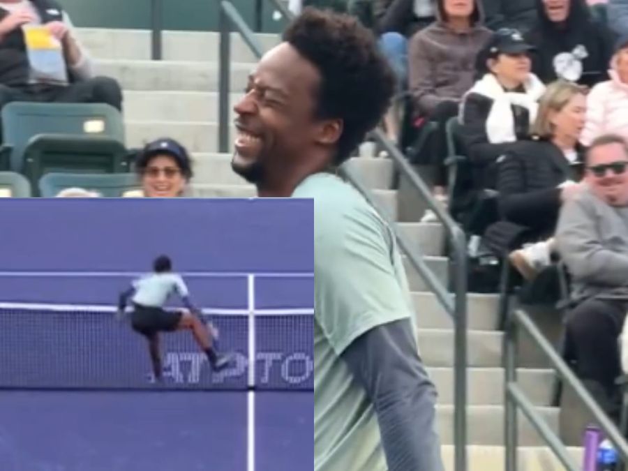 WATCH: Gael Monfils unleashes 'Slam-Dunk Curler' shots at Indian Wells ...
