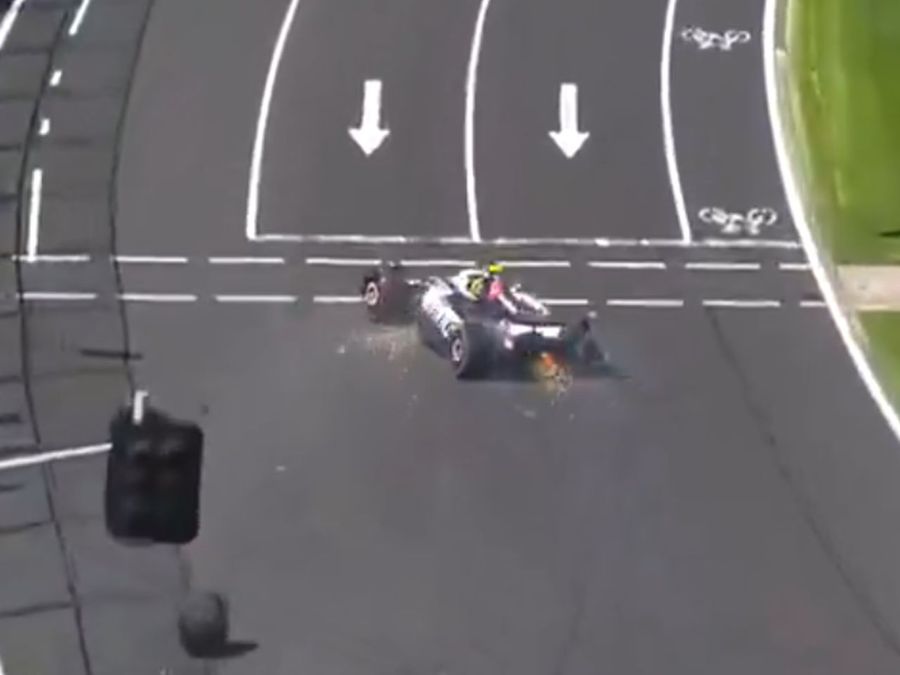 Oliver Bearman's huge shunt at the 2025 Australian GP FP1