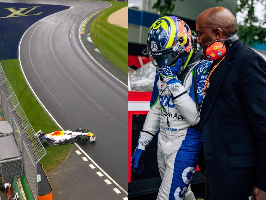 WATCH: Isack Hadjar crashes out of the Australian GP 2025 in Formation lap