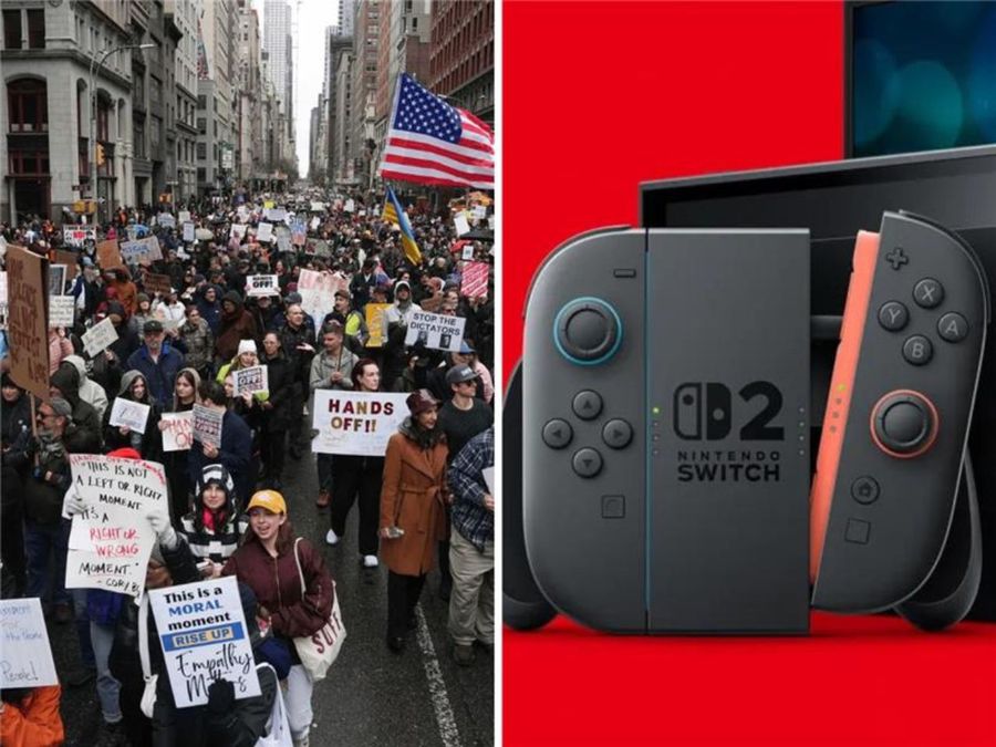 Anti-Trump Protestors take over Nintendo Switch 2 event in Newyork