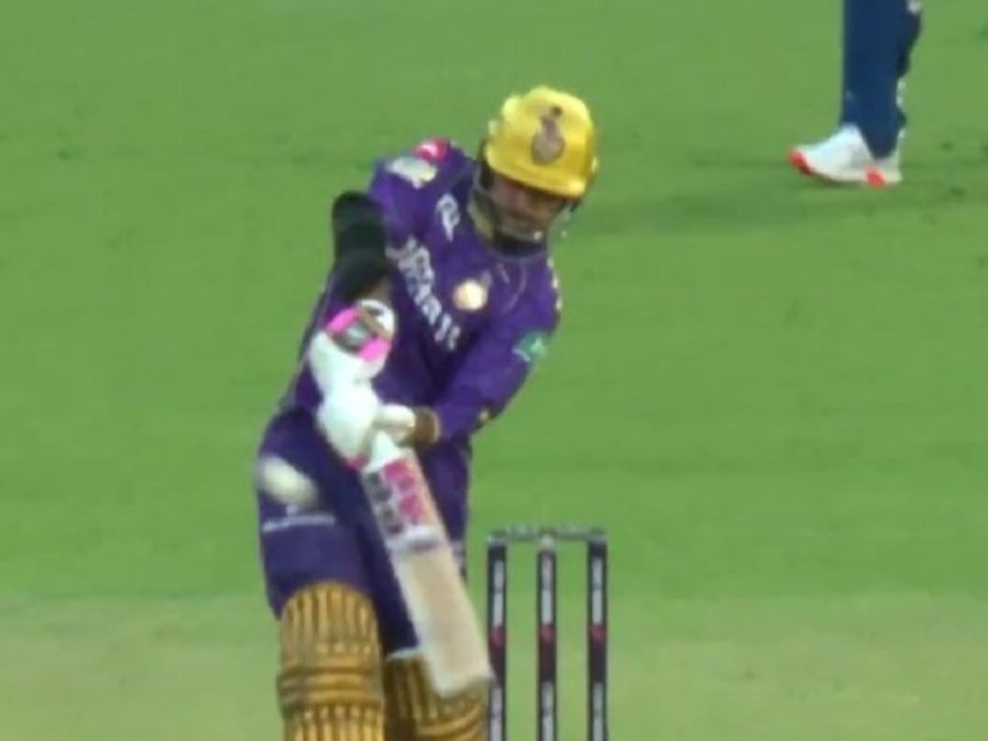 WATCH: Sunil Narine opens his account with smashing six off Akash Deep ...