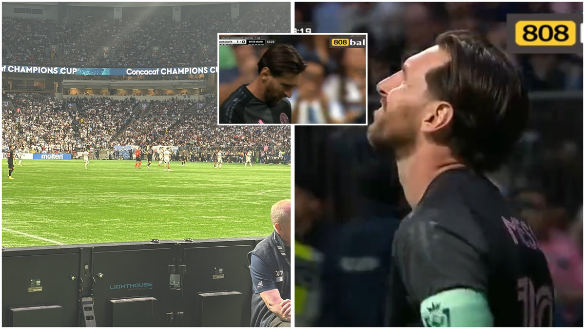 Vancouver Whitecaps crowd boo Lionel Messi during the semi-finals loss ...