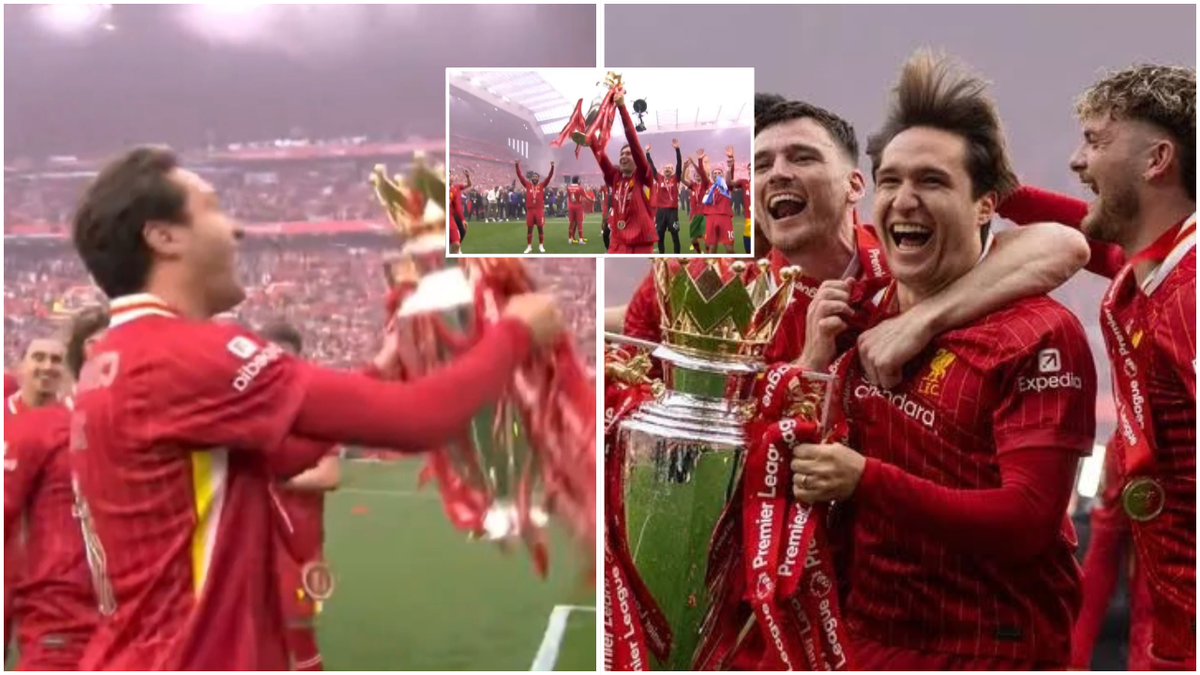 WATCH: Federico Chiesa celebrates the Premier League trophy with the fans