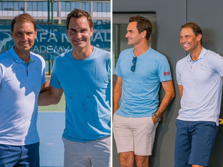 Roger Federer and Rafael Nadal reunite in Rafa Nadal Academy