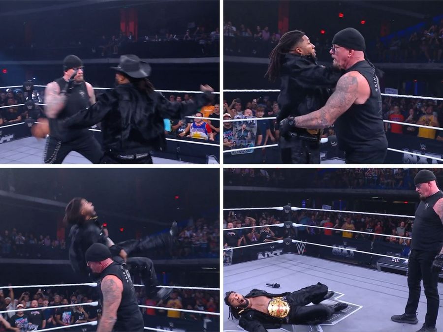 The Undertaker delivers ChokeSlam to Trick Williams on WWE NXT