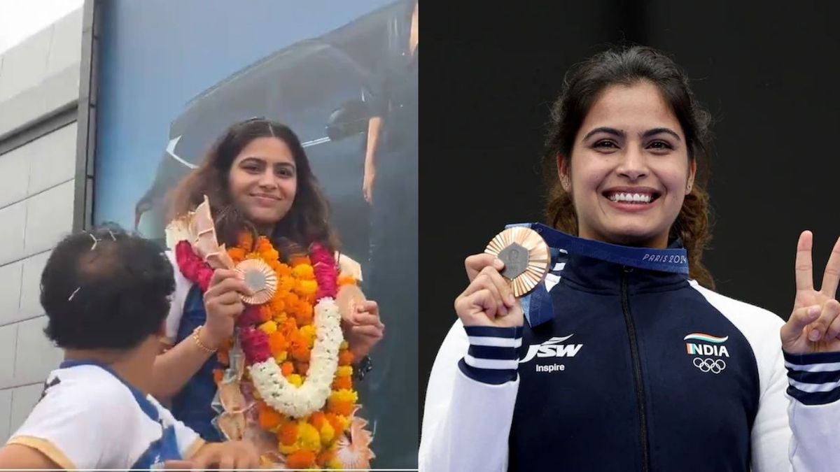 WATCH: Double Bronze medalist Manu Bhaker gets thunderous welcome in ...