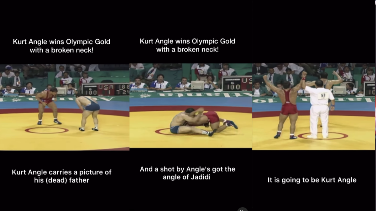 WATCH: Throwback to the time Kurt Angle won Olympic gold and broke down