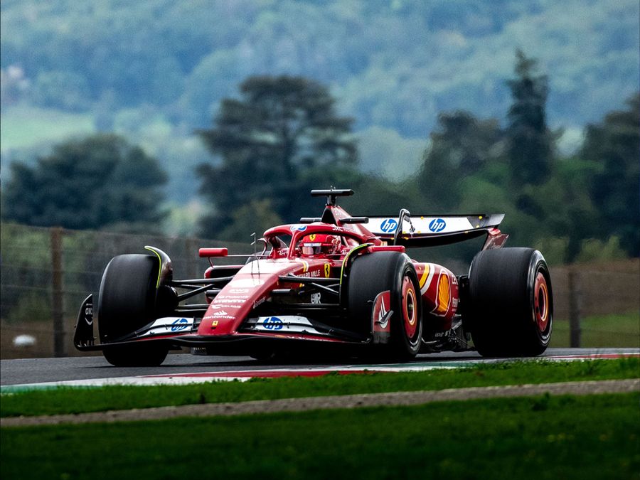 WATCH: Charles Leclerc back on track for Pirelli tyre test 2024