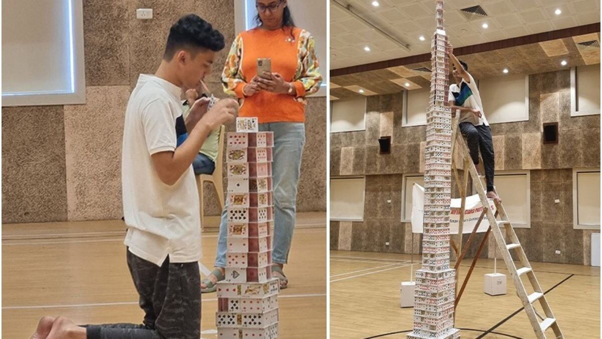 Kolkata teen breaks 4 card-stacking world records in just 24 hours