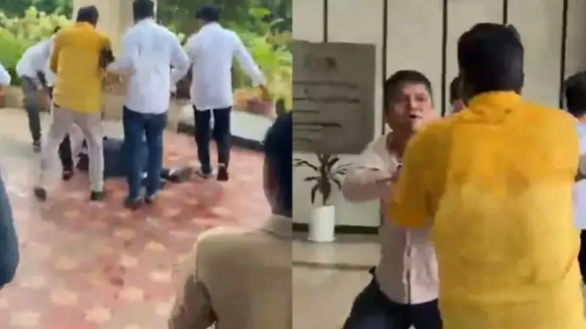 BMC officer beaten, dragged out of office; Naveen slams BJP over law & order