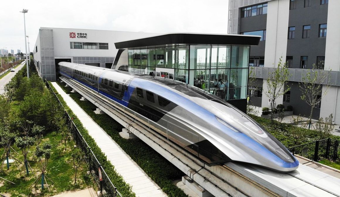 China's vacuum-tube Maglev train breaks its own speed record of 623 km/h