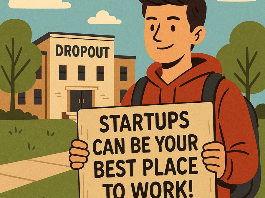 Are You a Dropout? Startups Can Be Your Best Place to Work!