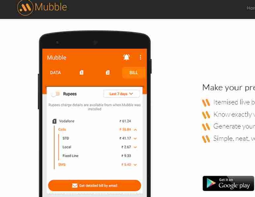Cut your mobile bill. Let Mubble do the math for you!