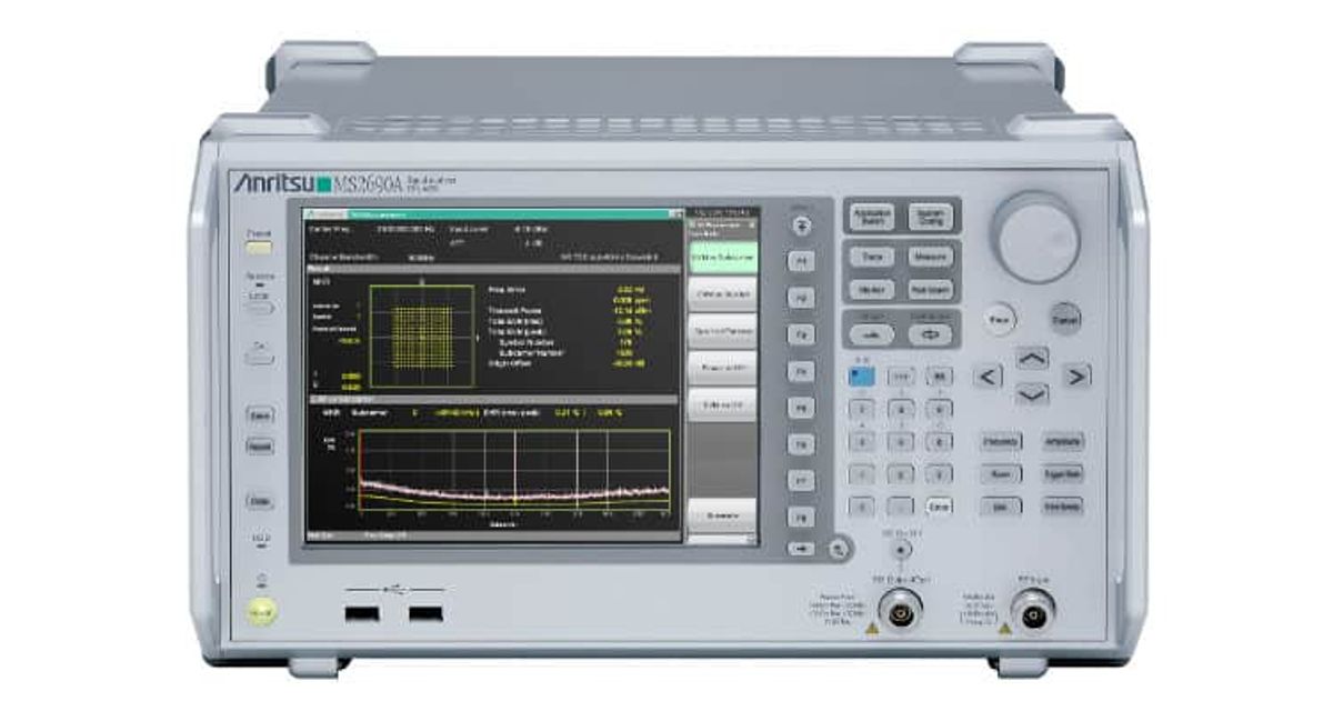 Anritsu's Signal Analyzer MS269xA Series Supports 5G NR Analysis