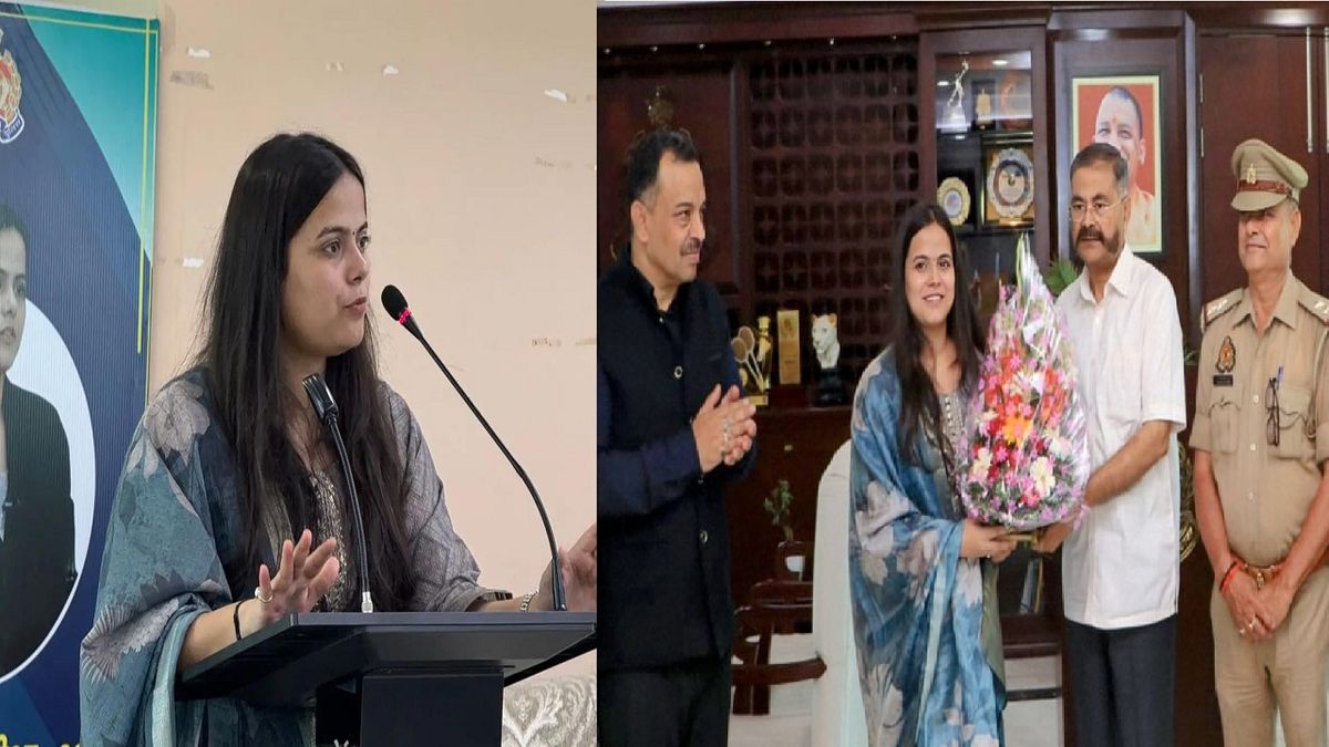 UPSC टॉपर शक्ति दुबे पहुंचीं यूपी पुलिस मुख्यालय, DGP से की मुलाकात ...
