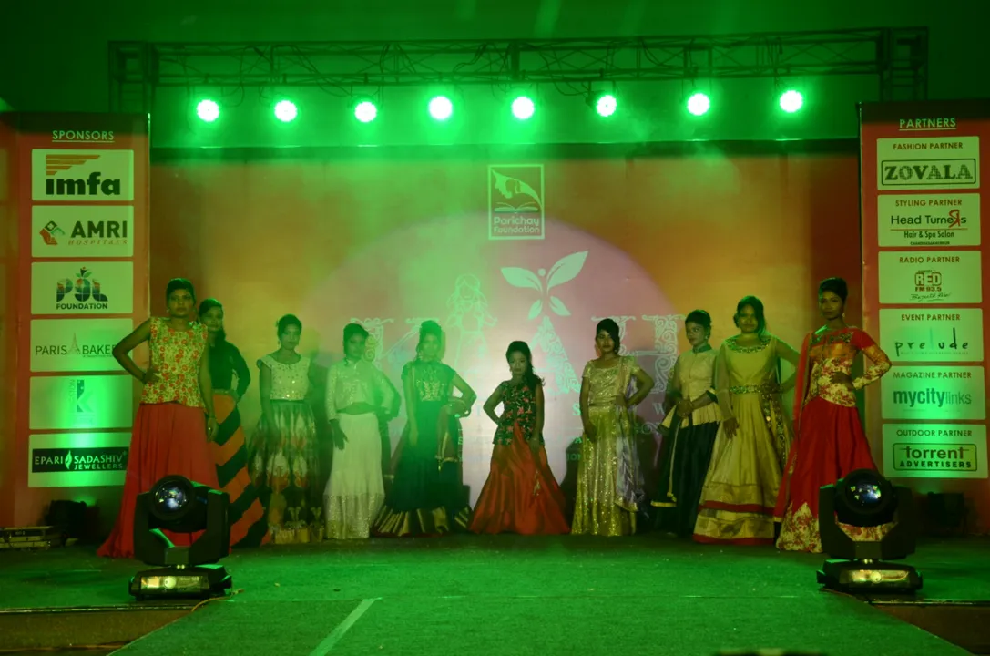 Slum girls walk the ramp in Odisha capital for a cause