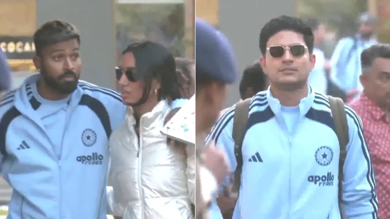 ભારતીય ક્રિકેટ ટીમ અમદાવાદ પહોંચી, હાર્દિક પંડ્યા રૂમર્ડ ગર્લફ્રેન્ડ ...