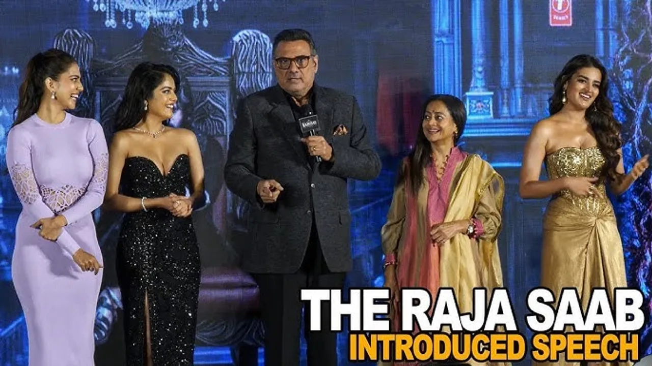 The Rajasaab के सनसनीखेज डांस-सॉन्ग 'Naache Naache' के लॉन्च पर Boman ...