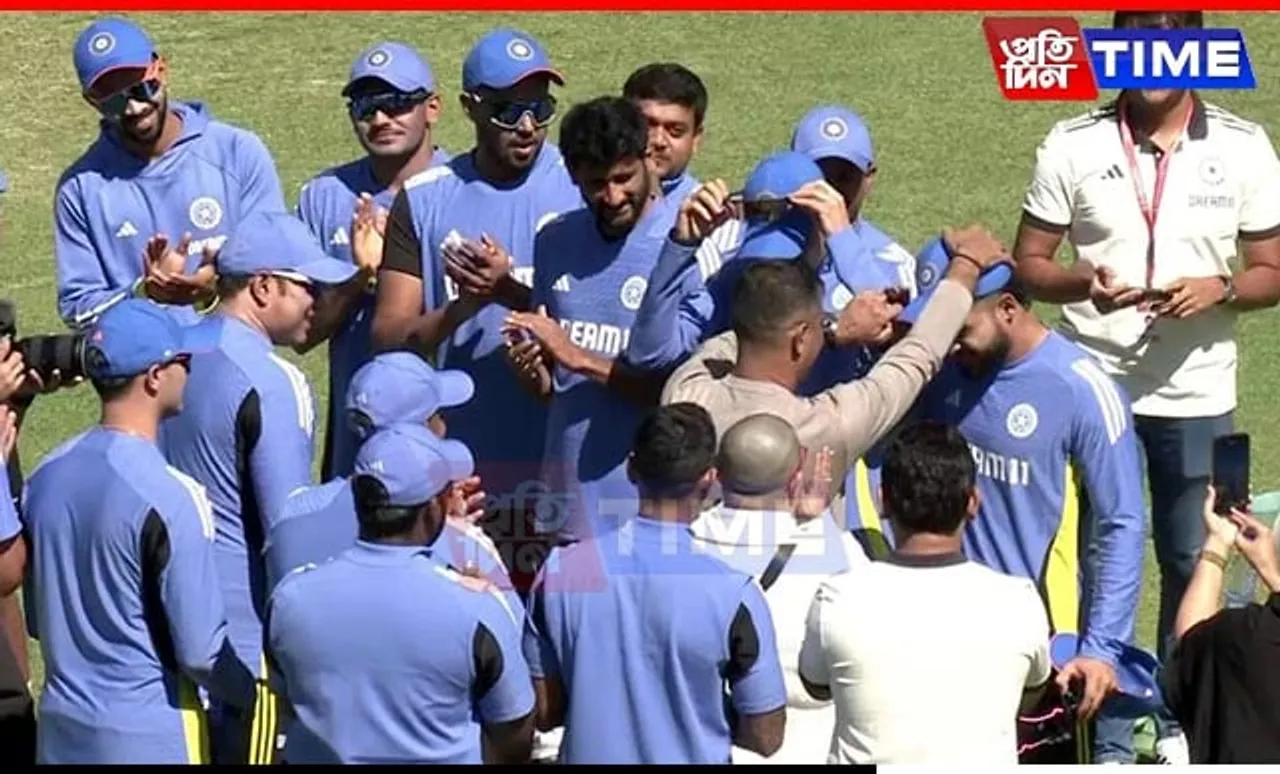Touching Moment as Assam's Riyan Parag Receives Indian Cap from Proud ...