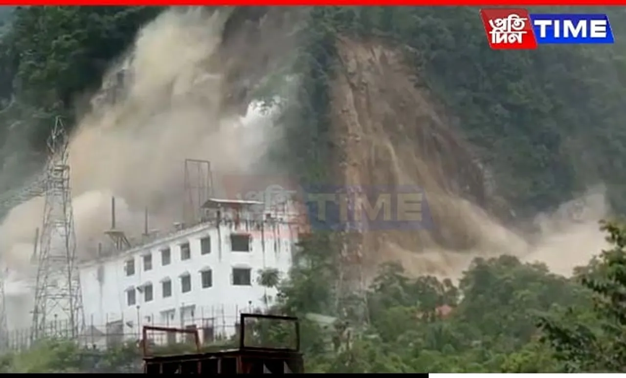 Major Landslide Destroys NHPC’s Teesta Dam Power Station in Sikkim