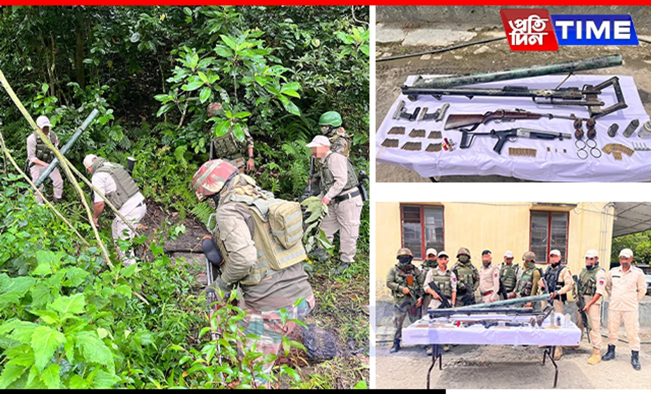 Manipur: Indian Army Unearths Major Arms, Explosives Cache