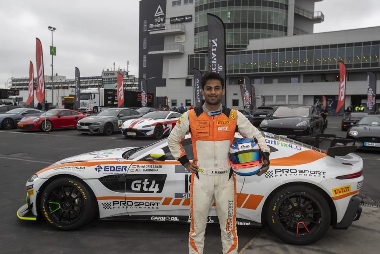 Racing star Akhil Rabindra retained by AMR