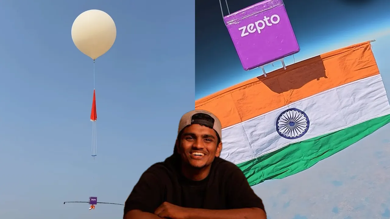 Techie Soham Rai aka makes a record, hoists national flag at near space ...