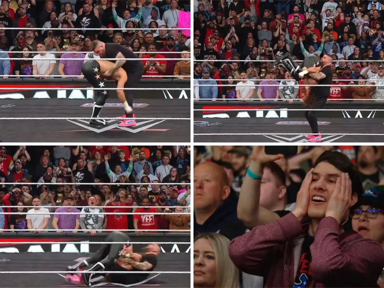 Kevin Owens delivers Package Piledriver to friend Sami Zayn