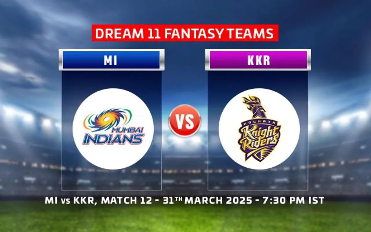 MI vs KKR Dream11 Prediction, Match 12, Playing 11, IPL Fantasy Cricket Tips, Today Dream11 Team ...