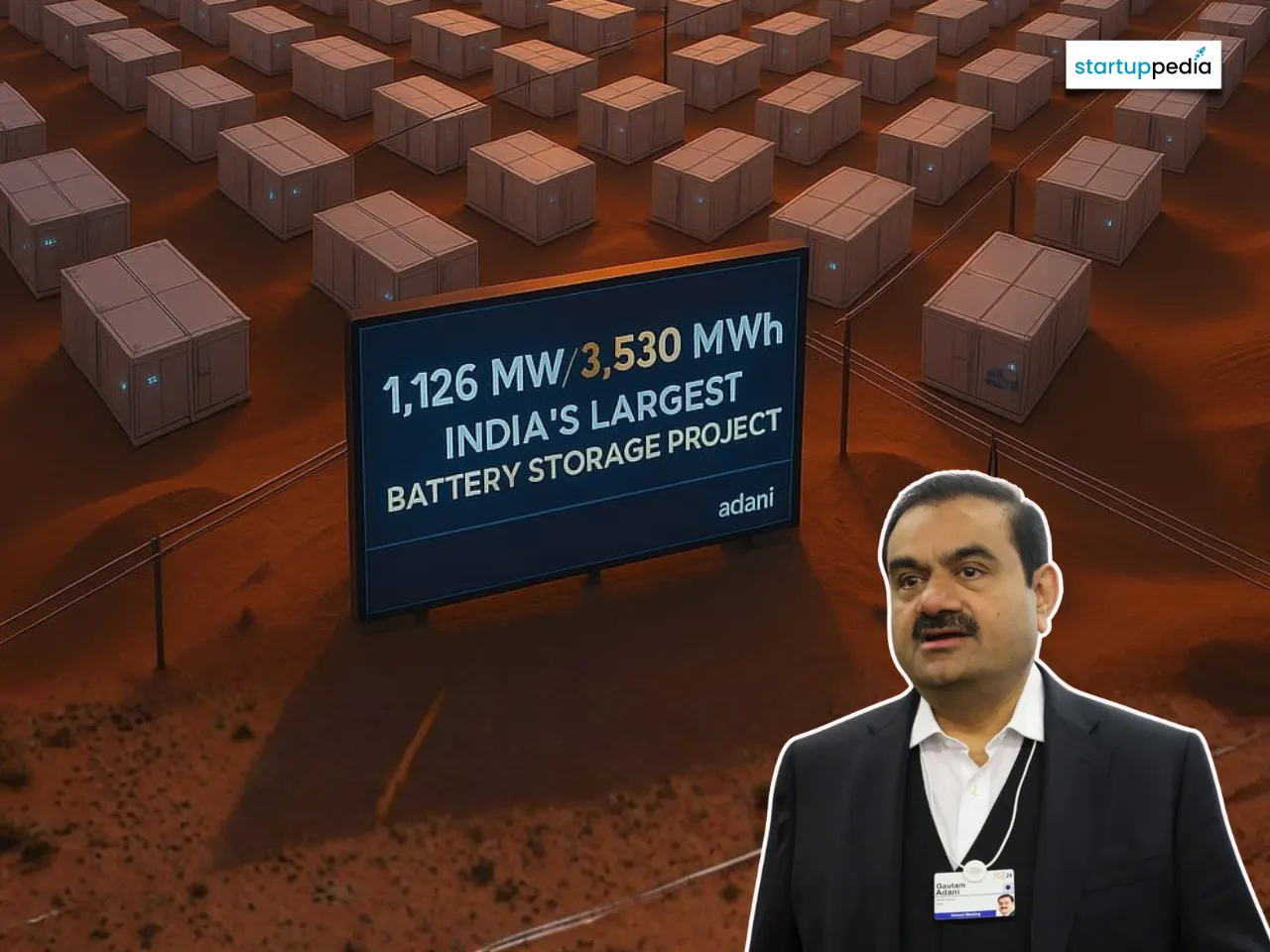 Adani Group is set to build India’s largest 1,126 MW battery storage ...