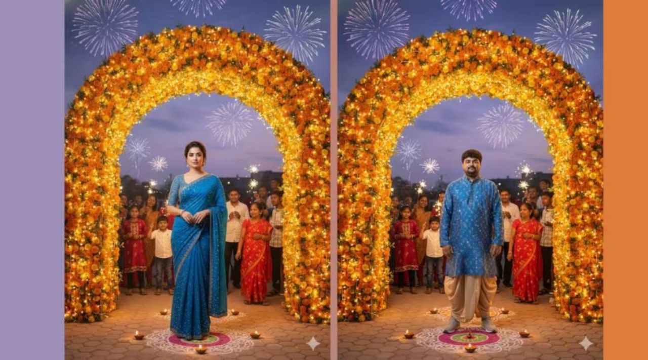 Create unique AI-generated Diwali images with Google Gemini Nano Banana ...