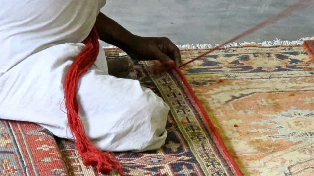 handmade carpet making process