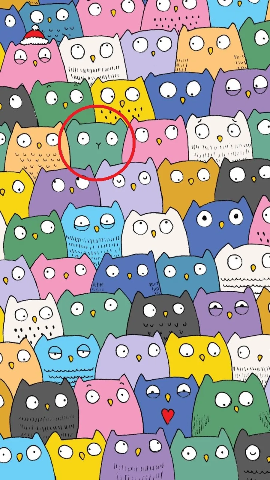 hidden cat optical illusion